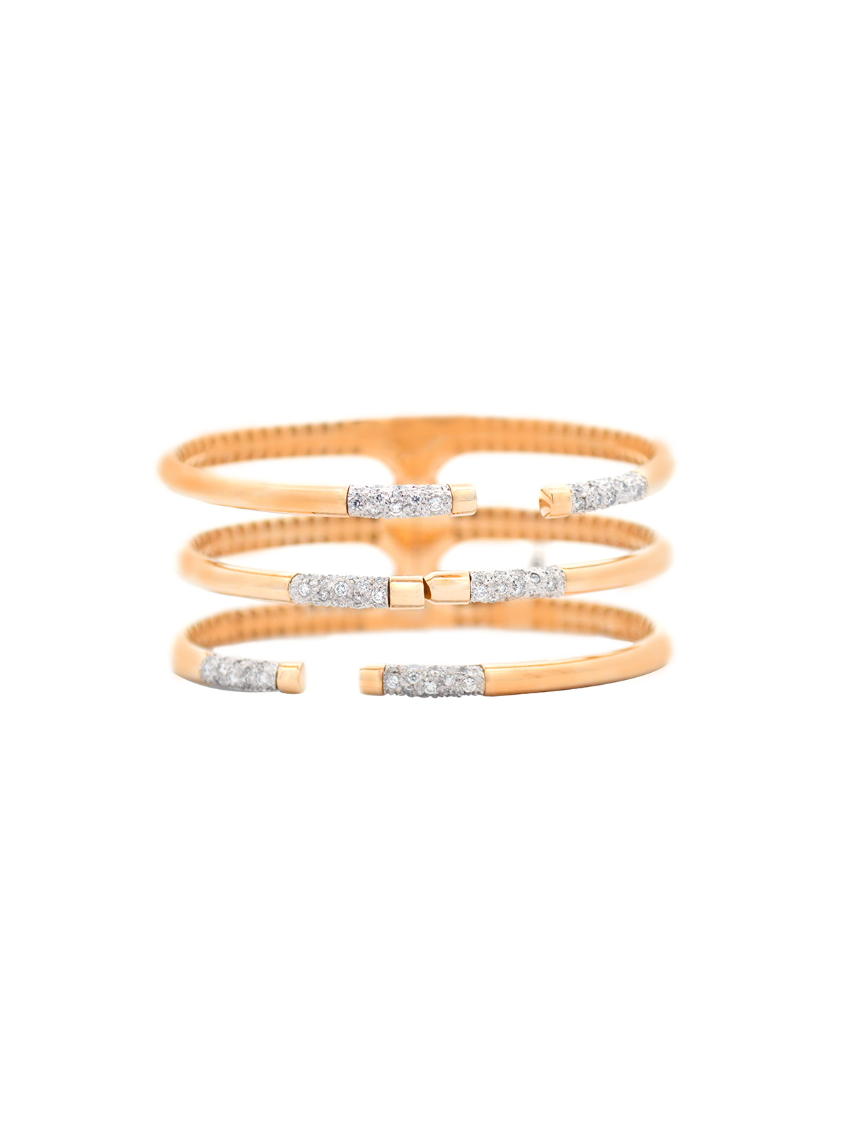 1.25ct Diamond 14K Gold Statement Cuff Bracelet – Wish Fine Jewelry